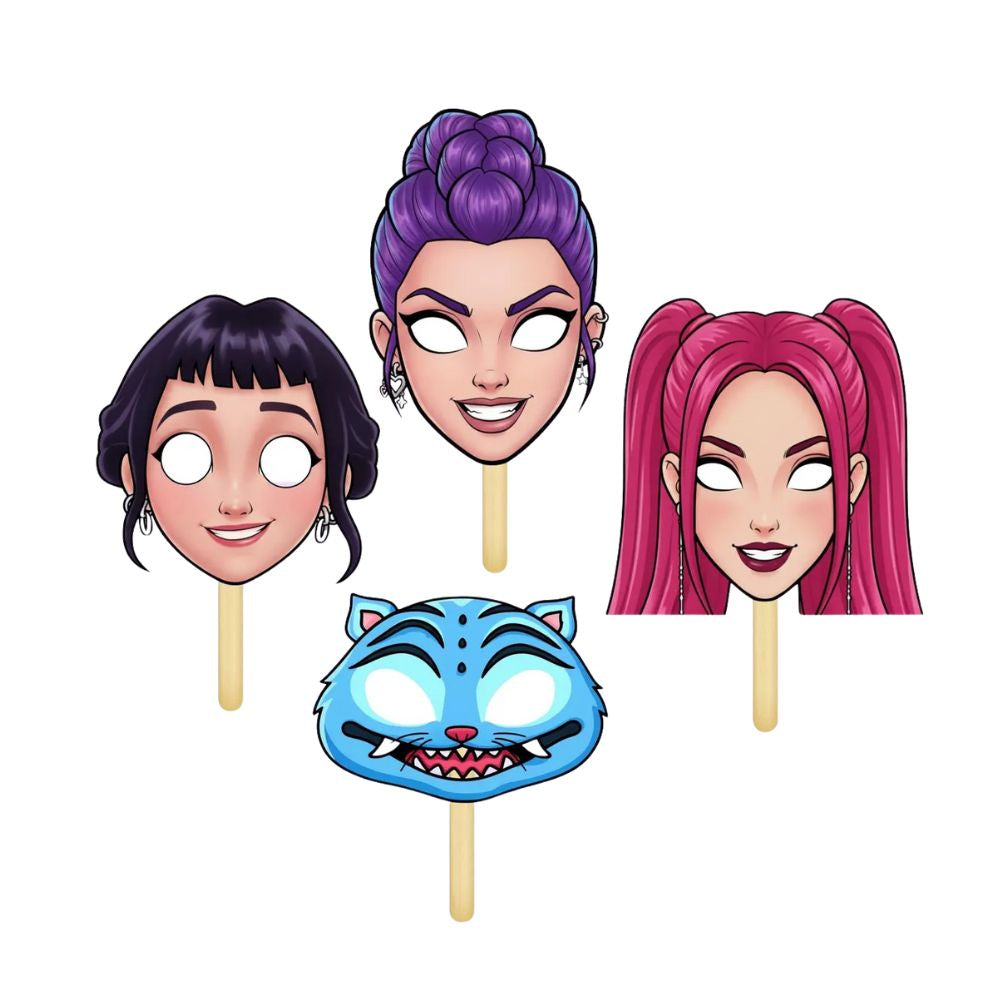 K Pop Demon Hunters Party Face Masks Pretty Ur Party