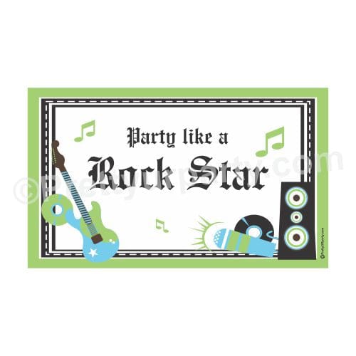 Rockstar Theme Backdrop – PRETTY UR PARTY