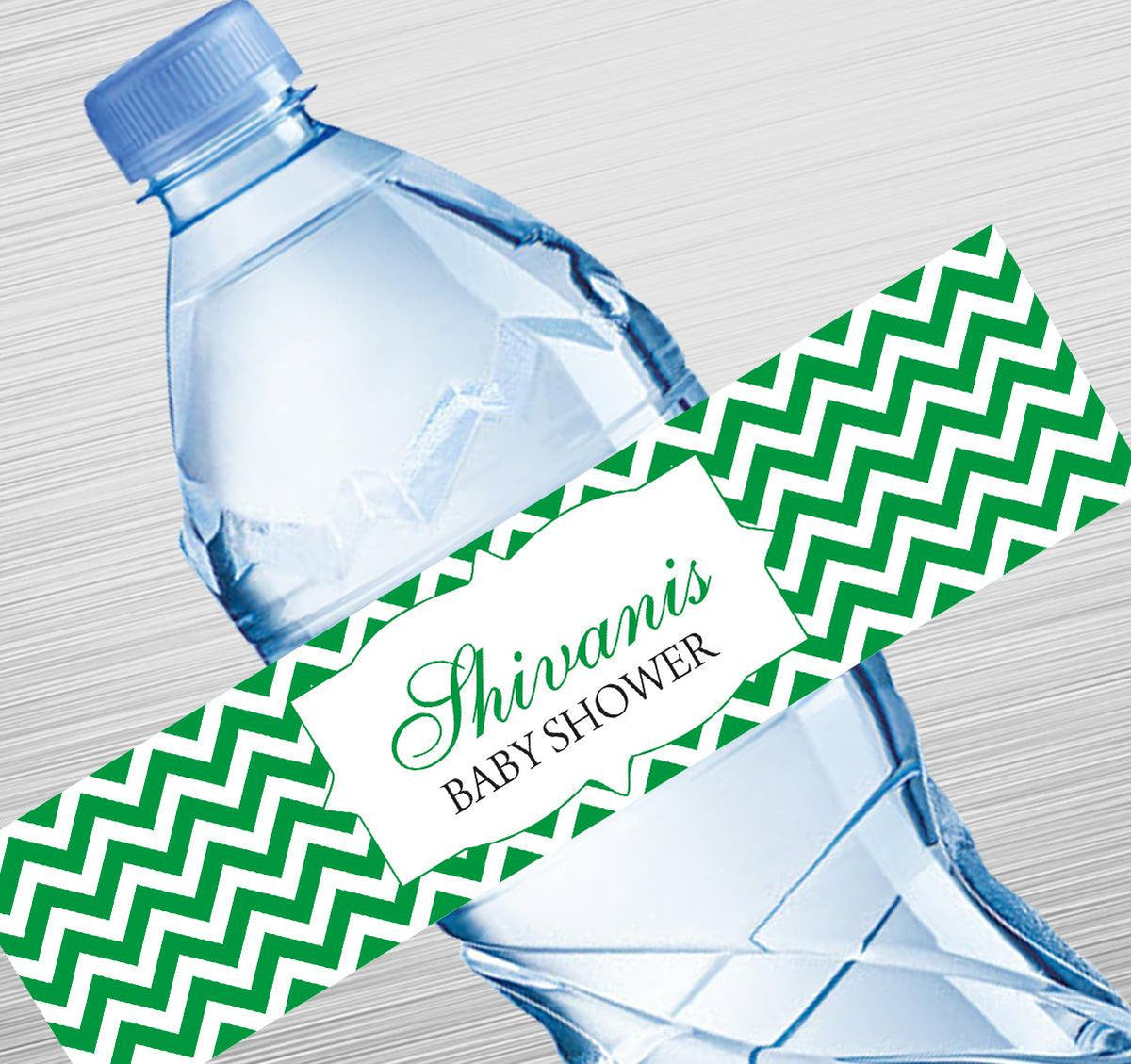 Designer Chevron Water Label – PRETTY UR PARTY