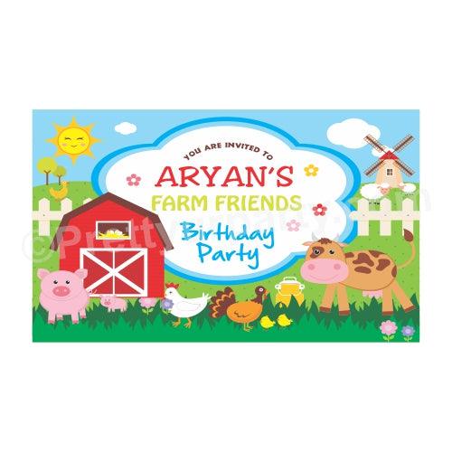 Farm Friends Theme Backdrop – PRETTY UR PARTY