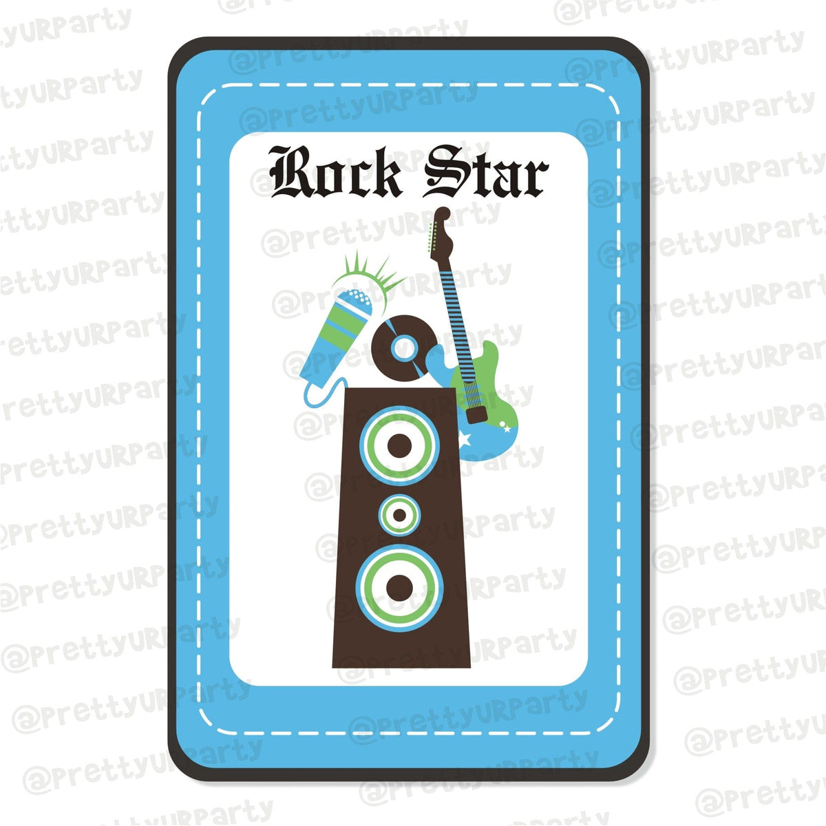 Rockstar Centerpieces | Rockstar themed centerpieces – PRETTY UR PARTY