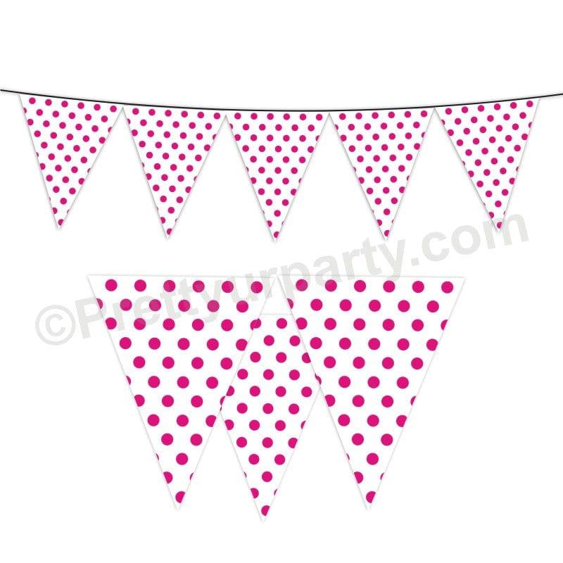 Pink Polka Dots bunting – PRETTY UR PARTY