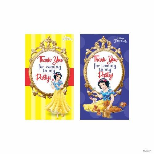 Snow White Thankyou Cards | Snow White favor tags – PRETTY UR PARTY