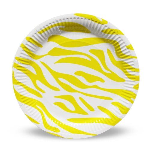 Yellow Zebra Print Paper Plates - Pack of 10 – PRETTY UR PARTY