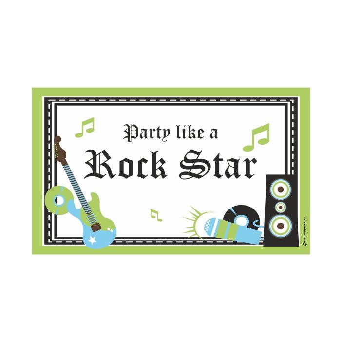 Rockstar Theme Backdrop – PRETTY UR PARTY