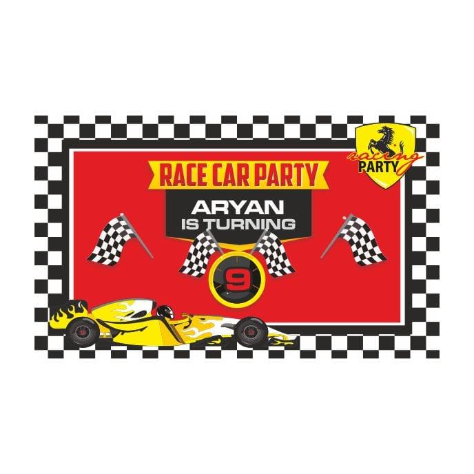 Race Car Theme Backdrop – PRETTY UR PARTY