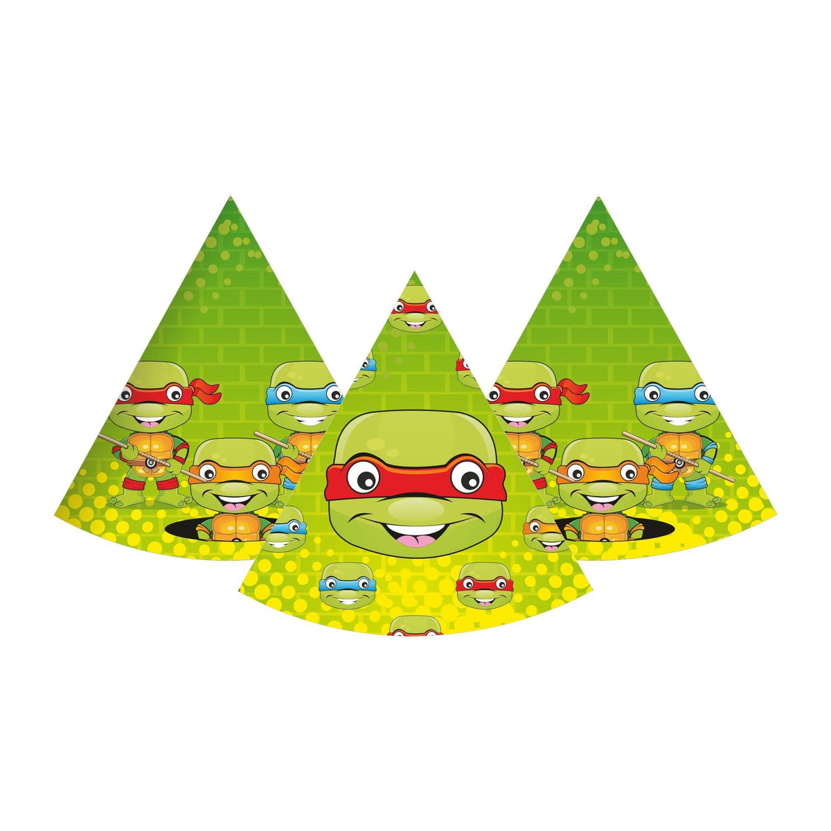 Ninja Turtles Theme Hats | Ninja Turtles party hats | Ninja Turtles ...