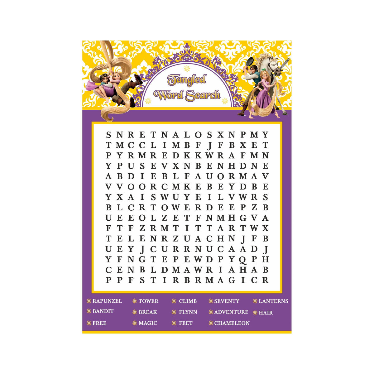 Tangled Word Search Game | Buy Tangled Word Search Game Online – PRETTY ...