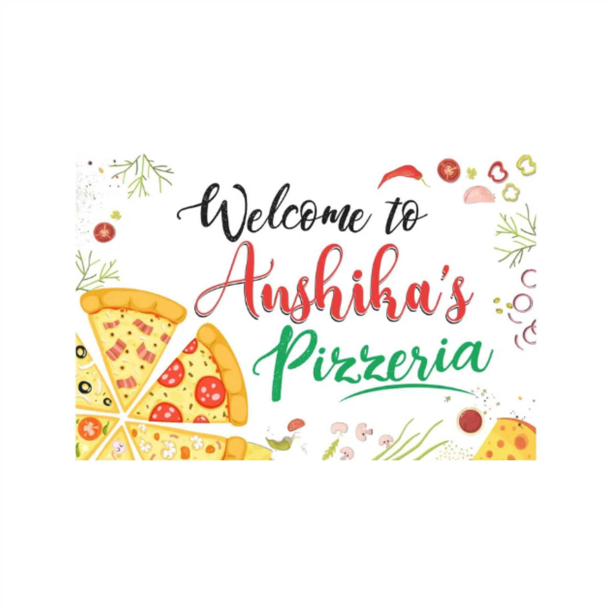 Pizza Party Entrance Banner | Pizza Party Sign – PRETTY UR PARTY