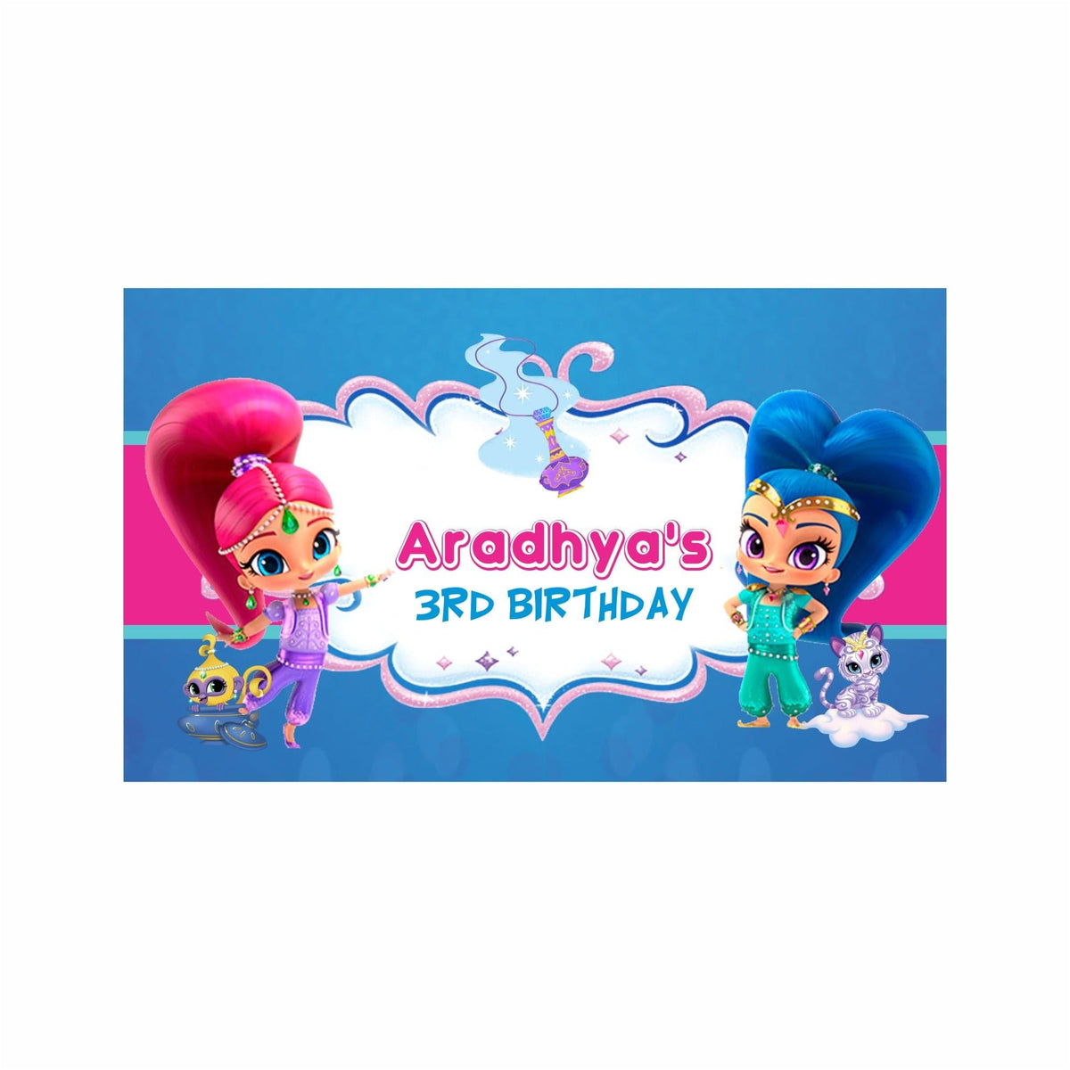 Shimmer and Shine Theme Backdrop – PRETTY UR PARTY