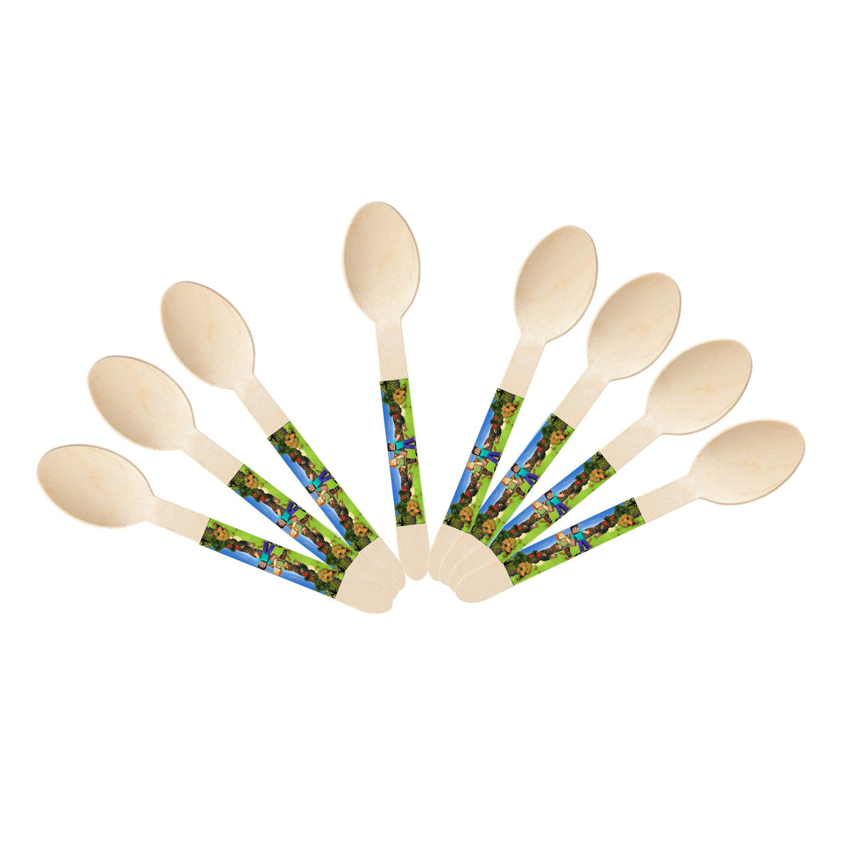 Minecraft Theme Spoons – PRETTY UR PARTY