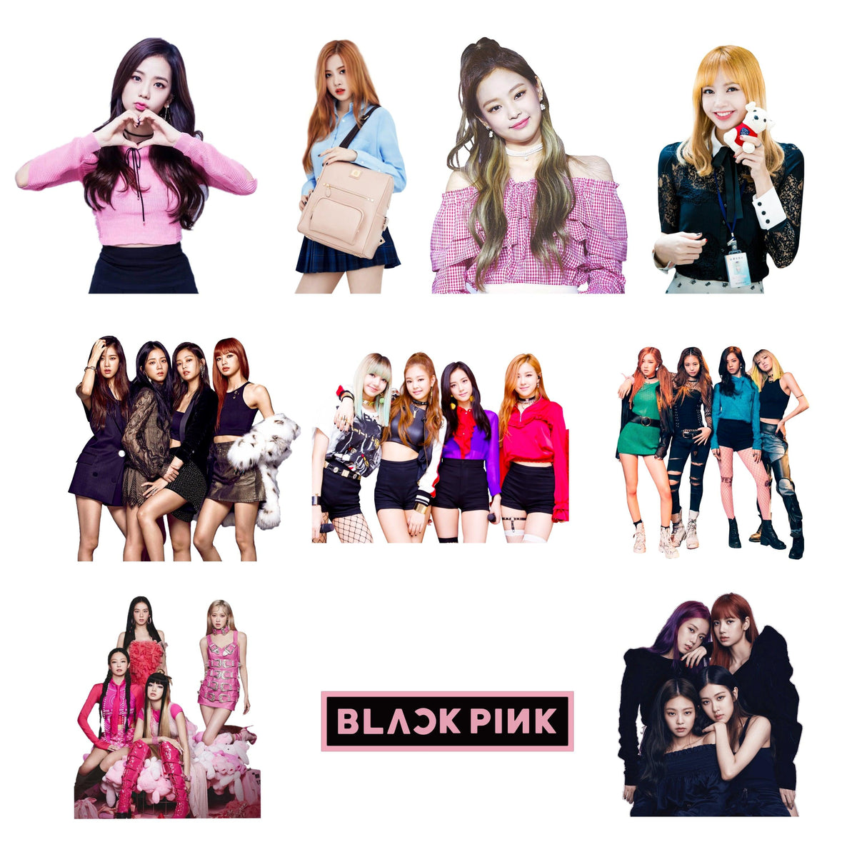 Blankpink theme Cutouts – Perfect decor for Kids’ Parties – PRETTY UR PARTY