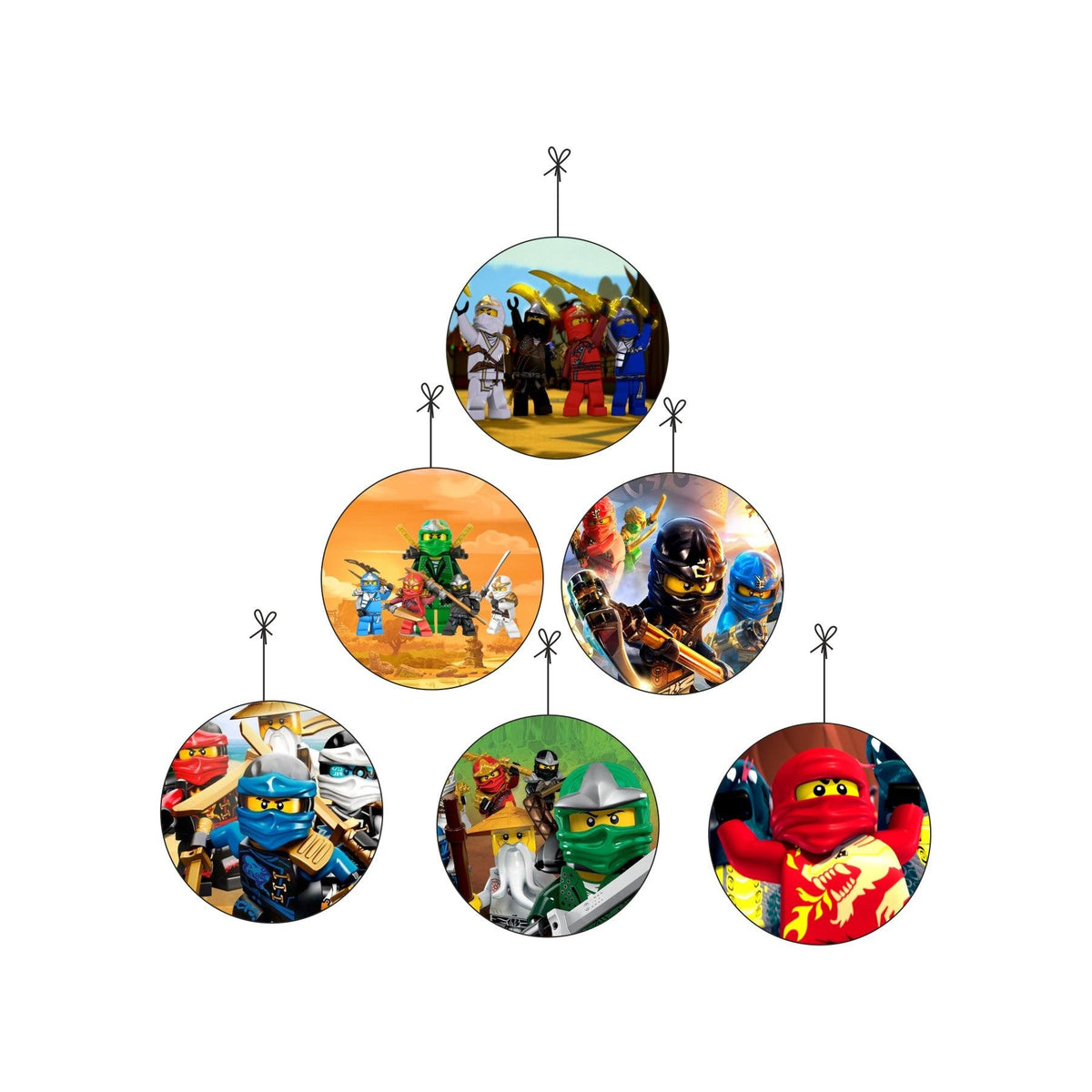 Ninjago Theme Danglers | Ninjago Theme Hanging Decoration – PRETTY UR PARTY
