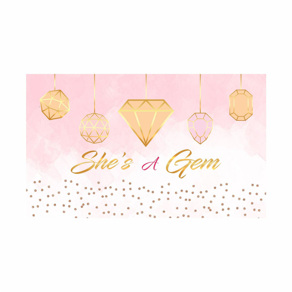 Gem and Glitter Theme Backdrop – PRETTY UR PARTY