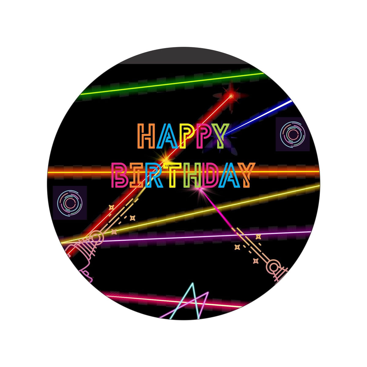 Laser Tag theme Round Backdrop - 6 x 6 feet – PRETTY UR PARTY