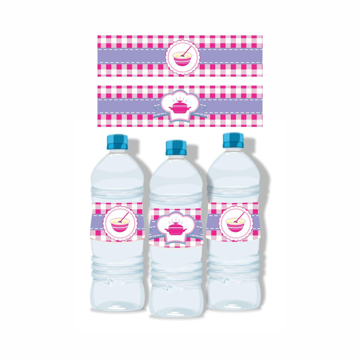 Little Chef Theme Water Bottle Labels – PRETTY UR PARTY