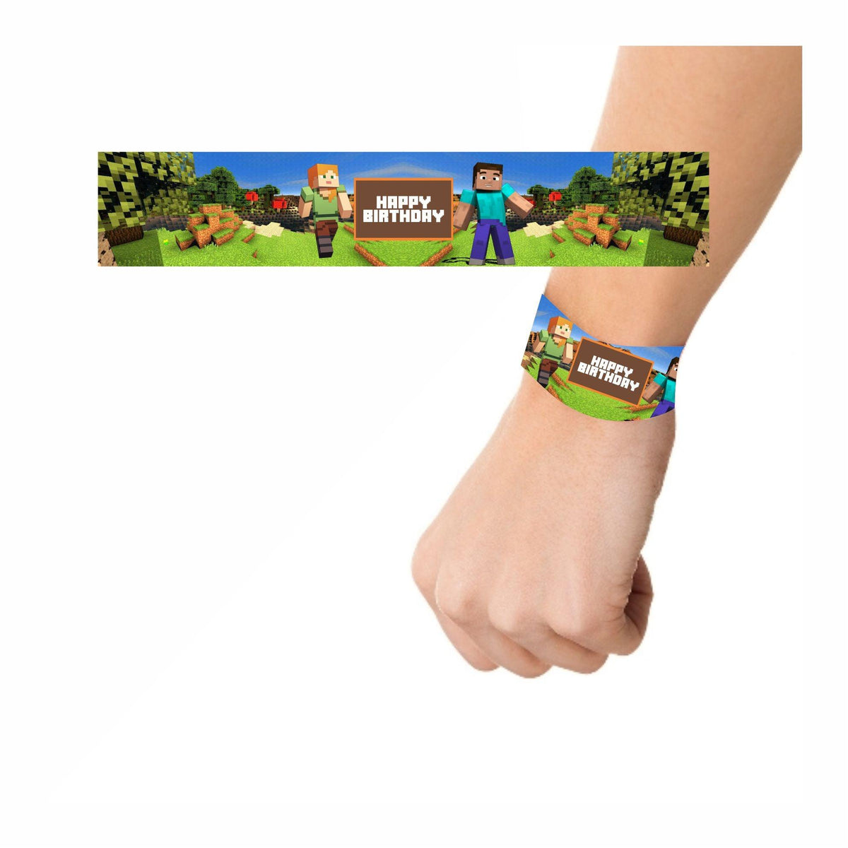 Minecraft Theme Wrist Bands – PRETTY UR PARTY