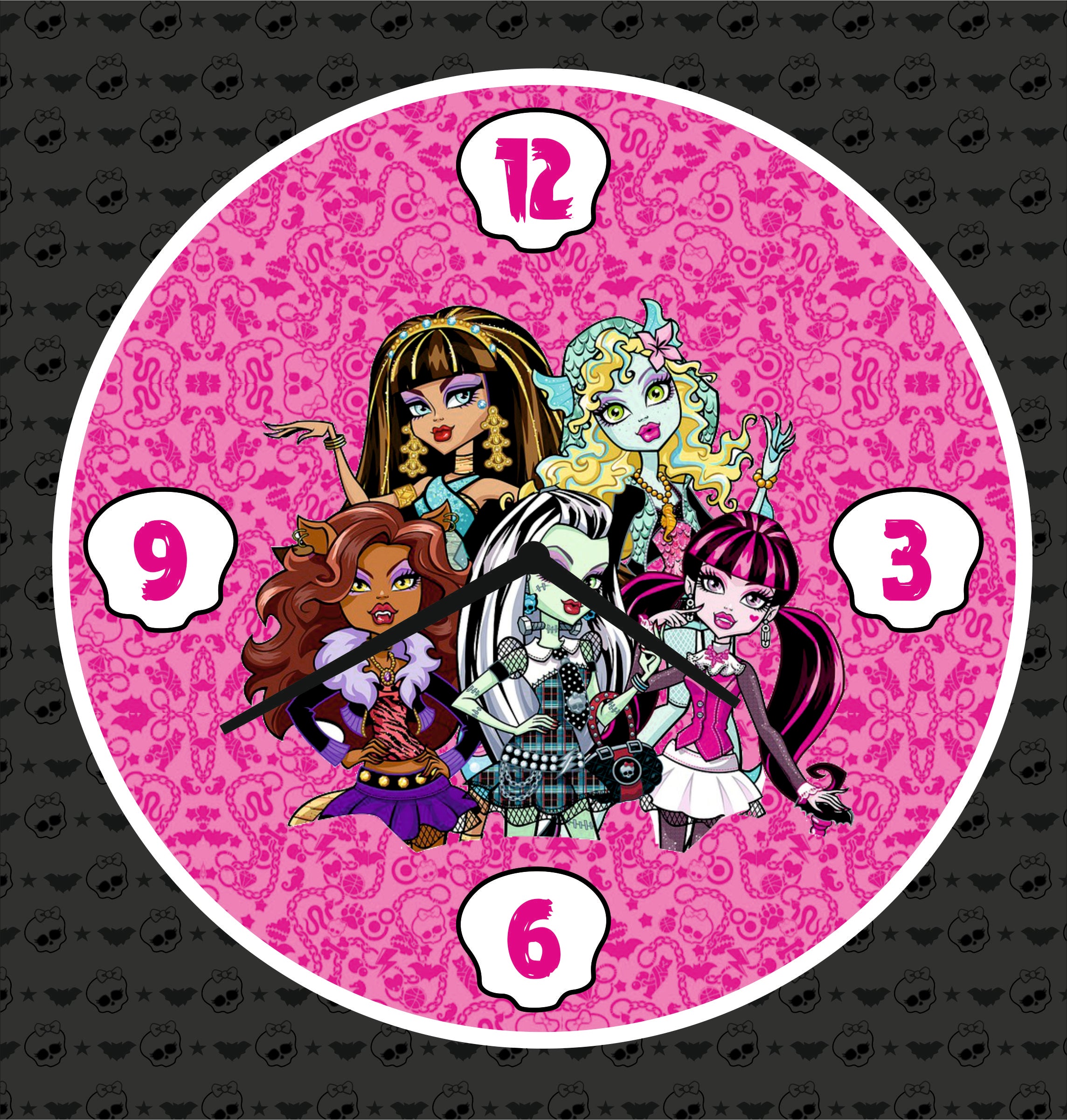 Personalised Monster High Clocks | Monster High Clocks – PRETTY UR PARTY