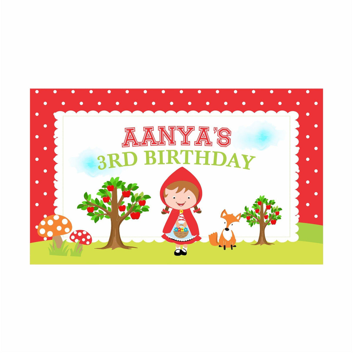 Little Red Riding Hood Theme Backdrop – PRETTY UR PARTY