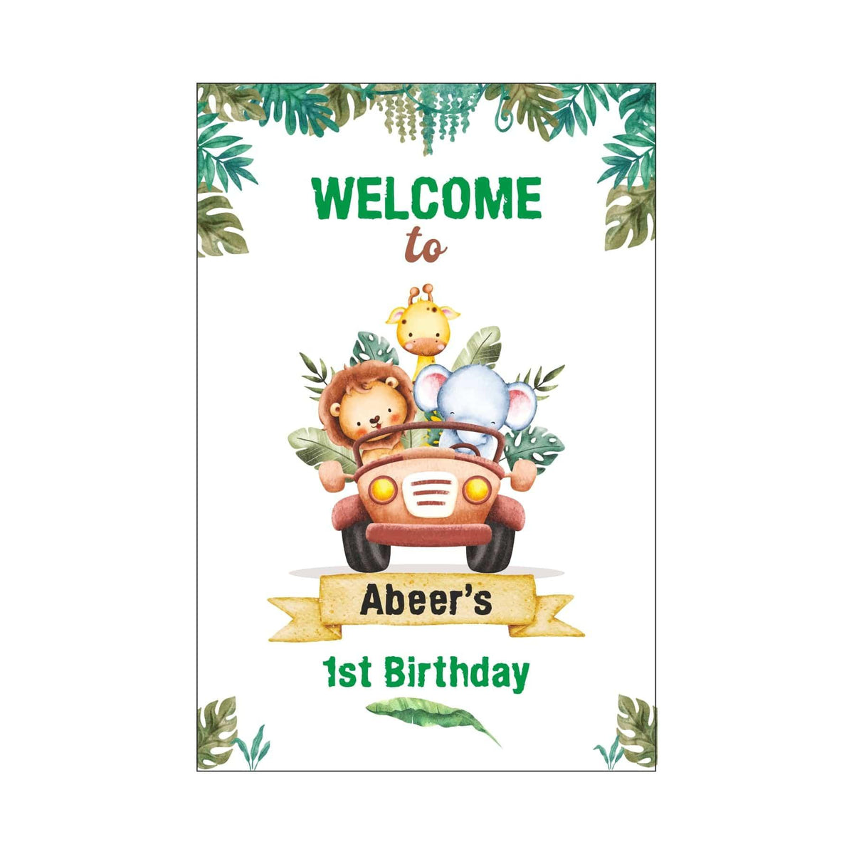 Safari Welcome Board | Safari Entrance Sign – PRETTY UR PARTY