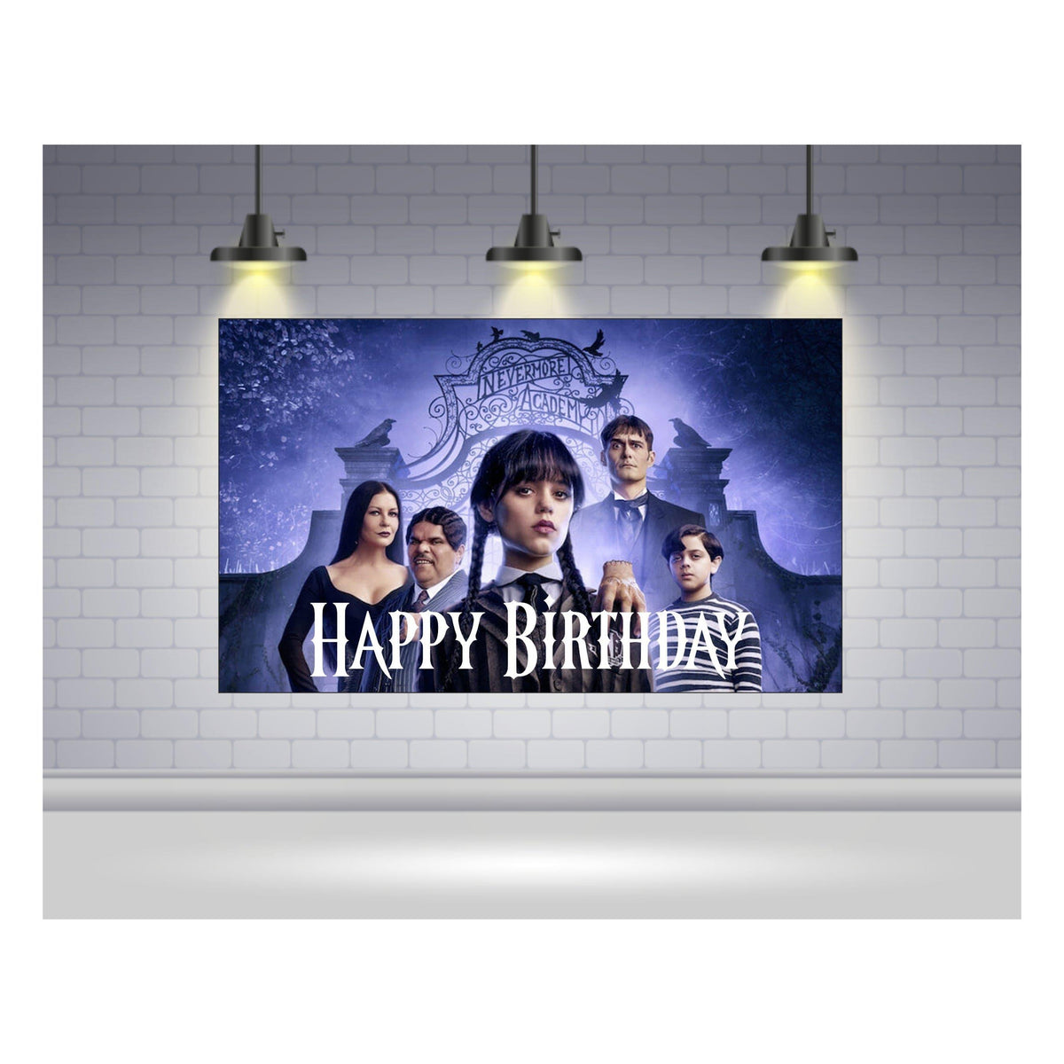 Wednesday Addams theme Backdrop – PRETTY UR PARTY