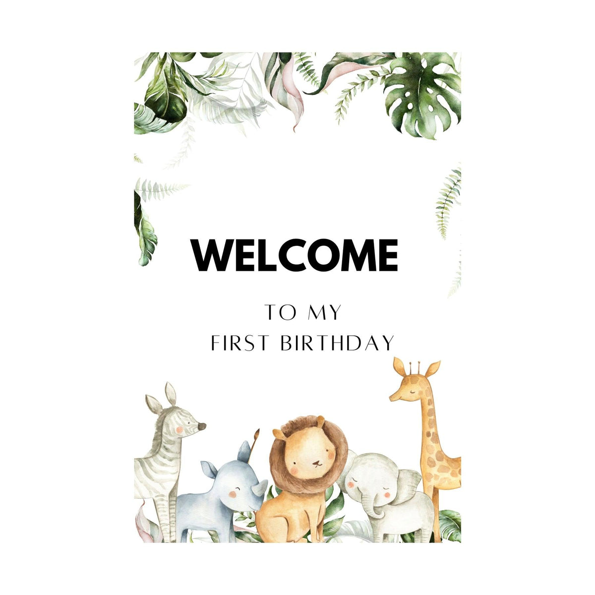 Wild one theme Entrance Banner | Wild one Welcome Sign – PRETTY UR PARTY