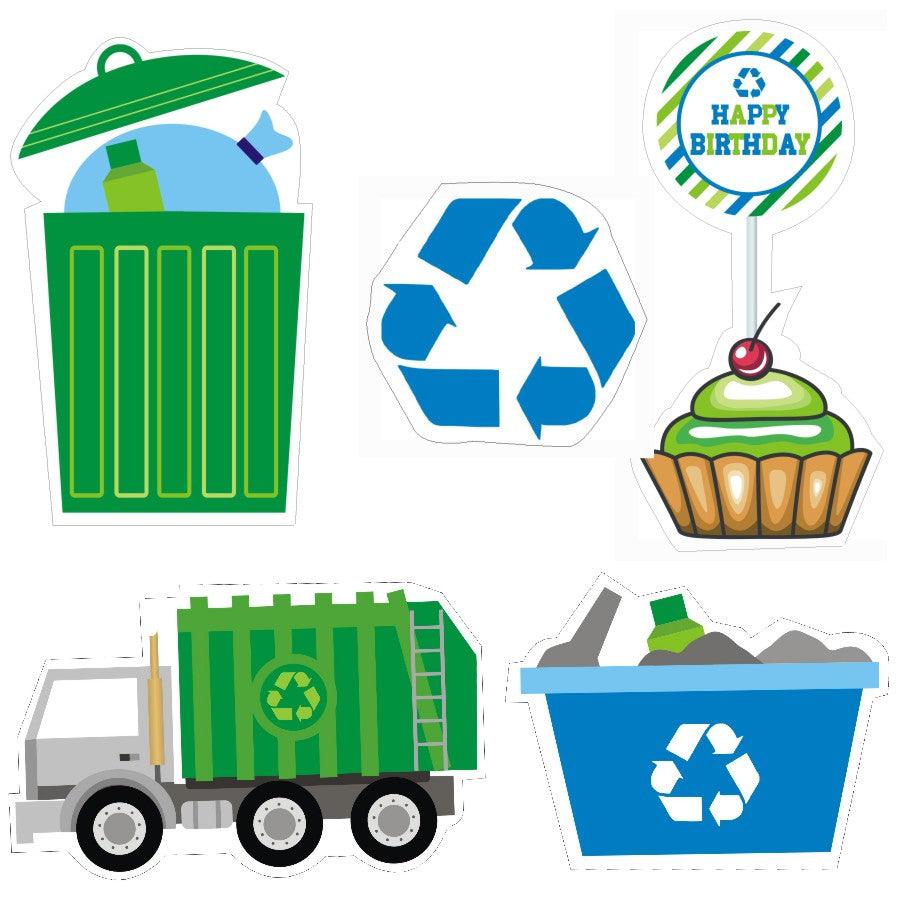 Garbage Truck Theme Cutouts – Perfect decor for Kids’ Parties – PRETTY ...