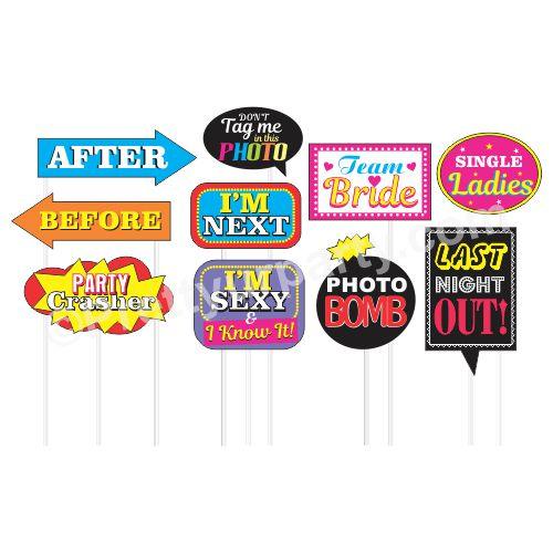 Bachelorette Photo Booth Props – PRETTY UR PARTY