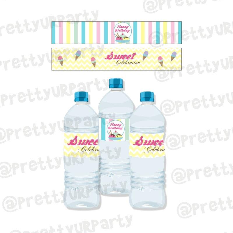Ice Cream Water Bottle Labels – PRETTY UR PARTY
