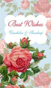 Custom Best Wishes Big Rose Design – PRETTY UR PARTY