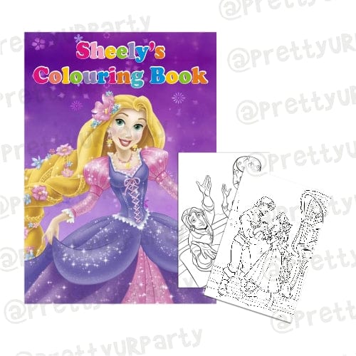 Tangled / Rapunzel Colouring Book – PRETTY UR PARTY