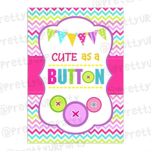 Cute As a Button Centerpieces |Cute As a Button Themed centerpieces ...