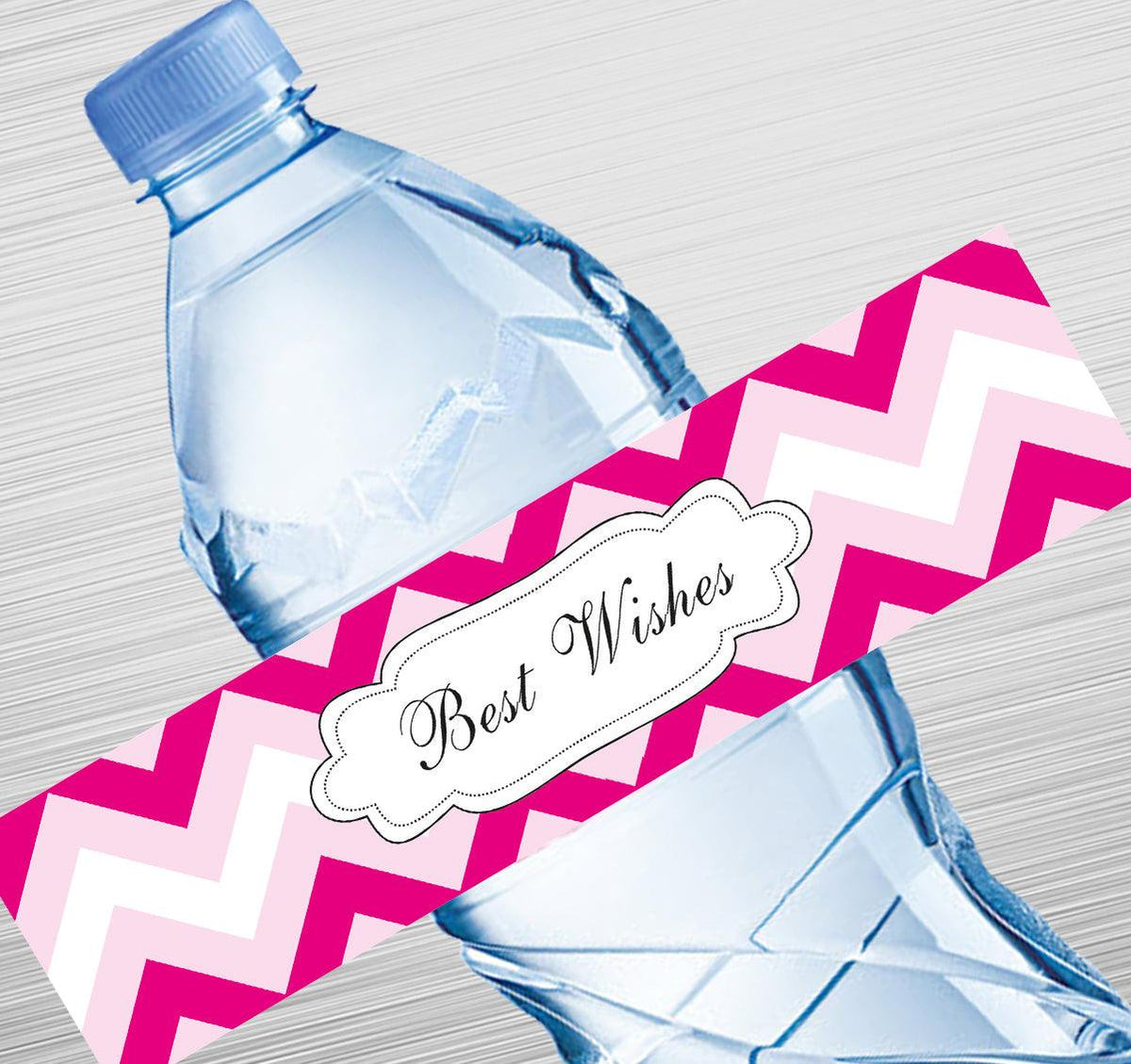 Large Chevron Design Water Label – PRETTY UR PARTY