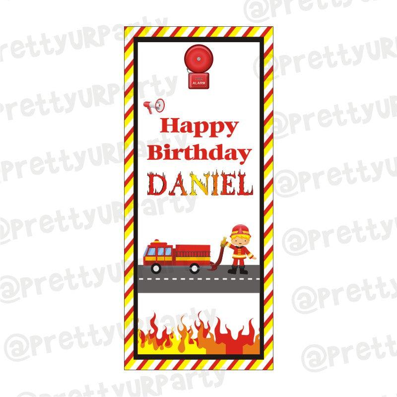 Fire Truck Door Banner – PRETTY UR PARTY