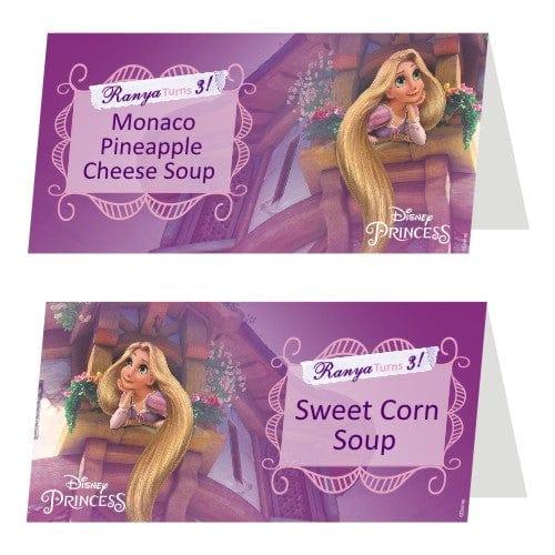 Tangled / Rapunzel Food Labels | Buffet Table Cards – PRETTY UR PARTY