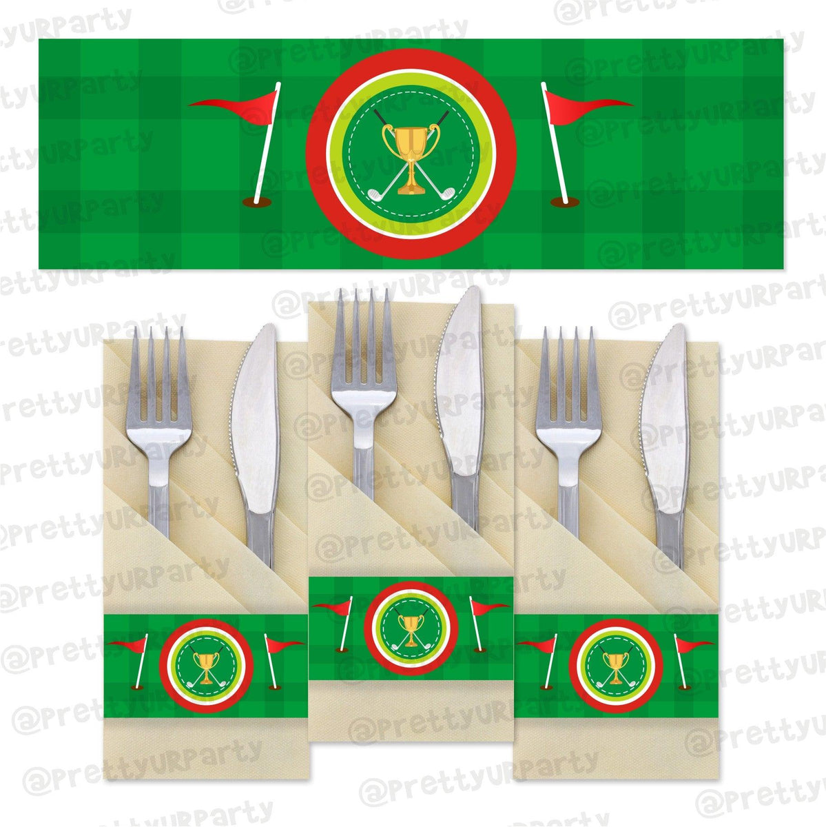 Golf Partee Napkin Rings – PRETTY UR PARTY