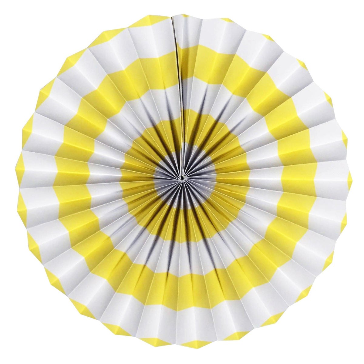 Yellow Stripes Paper Fans – PRETTY UR PARTY