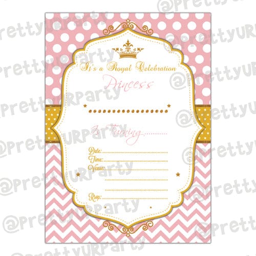 Royal Princess Invitations | Royal Princess Invites – PRETTY UR PARTY