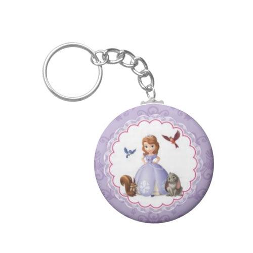 Sofia the first inspired Personalised Keychains | Sofia the first ...