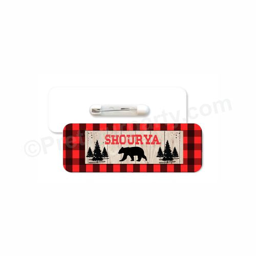 Lumberjack Badge / Name Tag – PRETTY UR PARTY