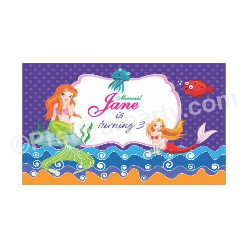 Mermaid Theme Backdrop – PRETTY UR PARTY