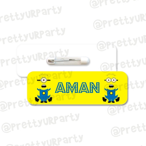 Despicable Me Minions Badge / Name Tag – PRETTY UR PARTY
