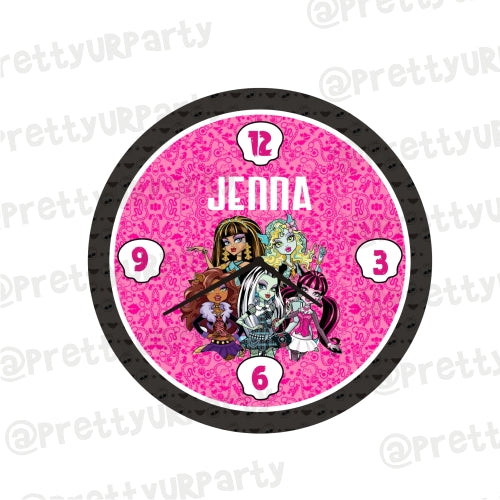 Personalised Monster High Clocks | Monster High Clocks – PRETTY UR PARTY