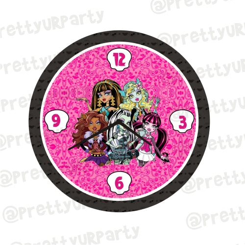 Personalised Monster High Clocks | Monster High Clocks – PRETTY UR PARTY