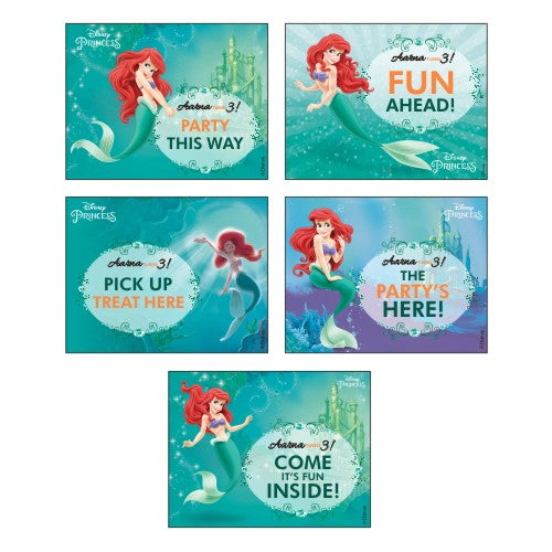 Ariel the Mermaid Party Signs – PRETTY UR PARTY