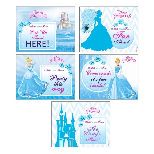Disney Cinderella Party Signs – PRETTY UR PARTY