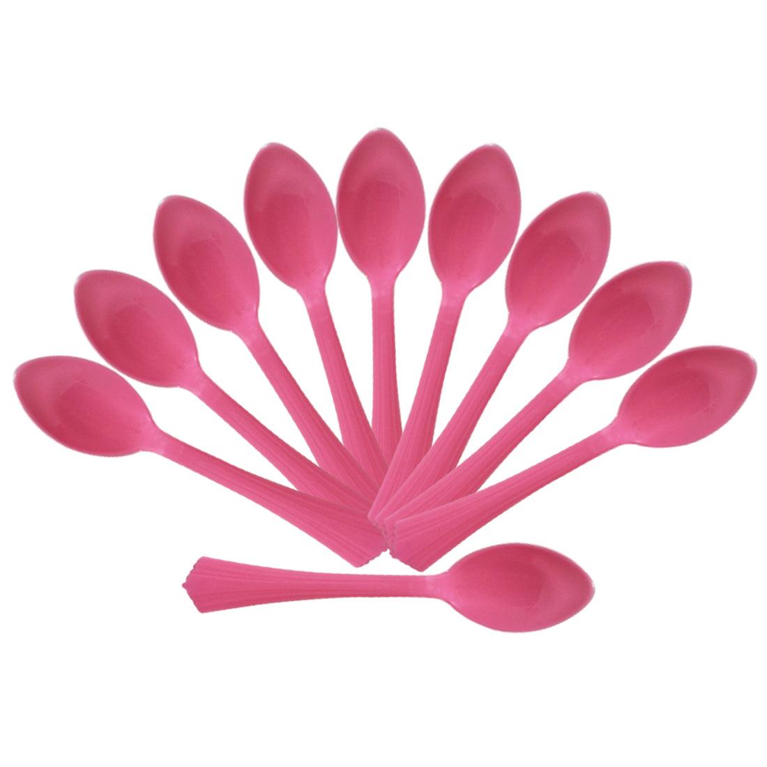 Pink Plastic Spoons – PRETTY UR PARTY