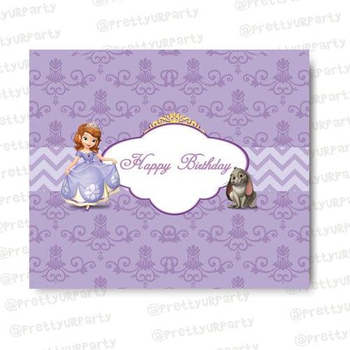 Sofia the first inspired Chocolate Wrappers – PRETTY UR PARTY